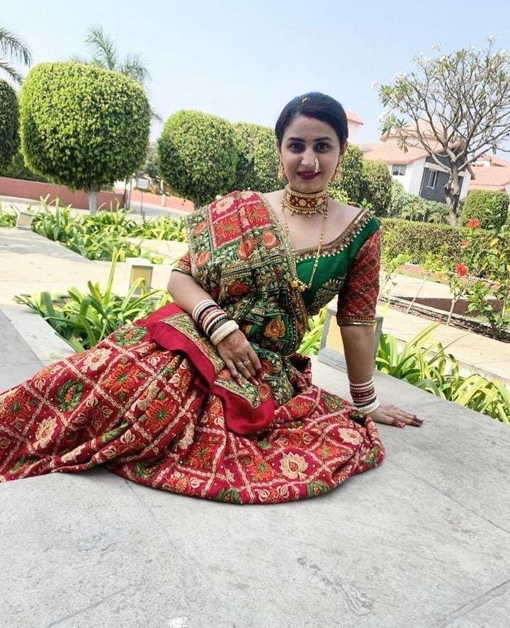 Bhakti Rathod, aka Kesar Baa, from the Star Plus Show Aankh Micholi ...