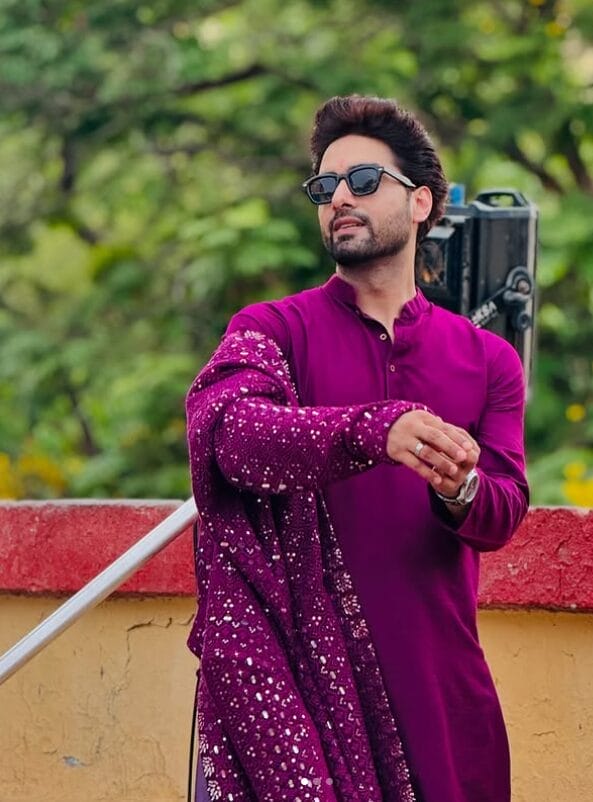 Rohit Purohit Stuns in Traditional Attire: A Style Icon in Purple ...